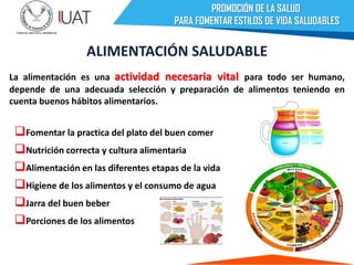 Promocion de la salud para fomentar estilos de vida saludables | PPT