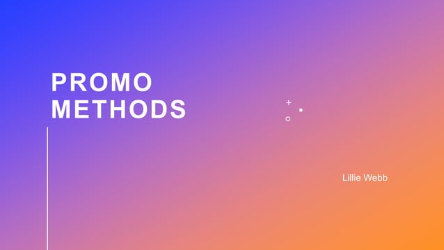 A1 Promotional Investigation by lillie w | PPT