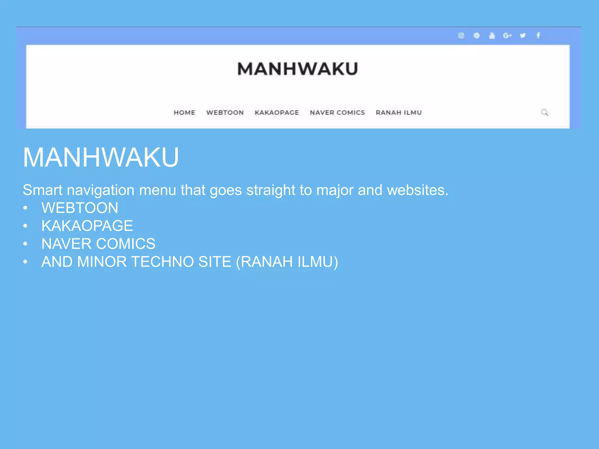 Manhwa Site Promotion | PPTX