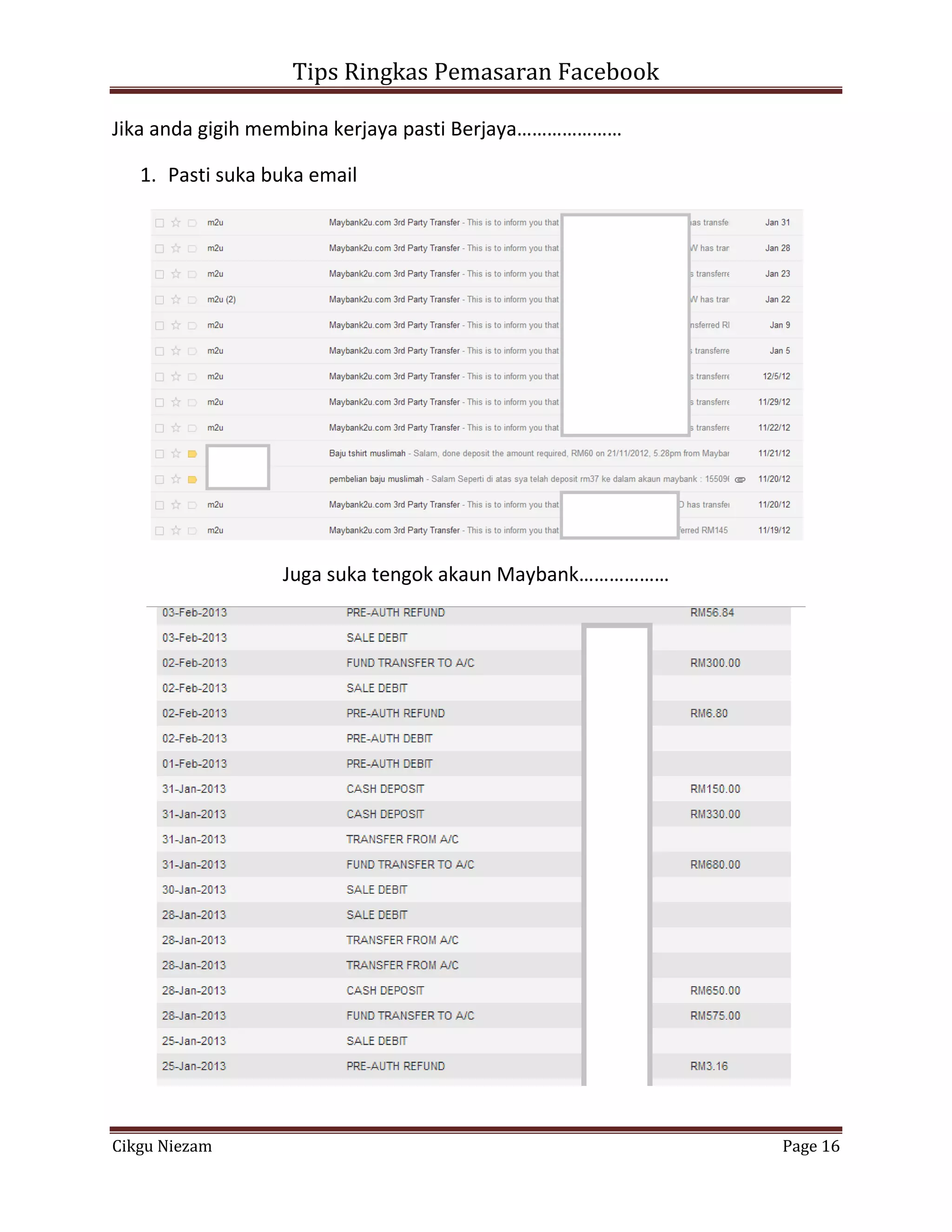 Promosi facebook | PDF