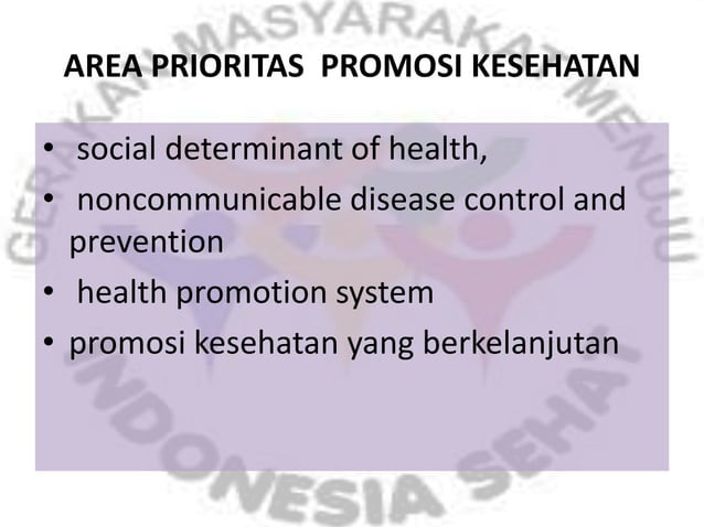 Promosi kesehatan nasional | PPTX