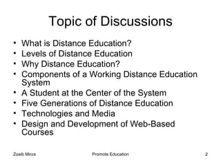 Promote Education Distance Education | PPT