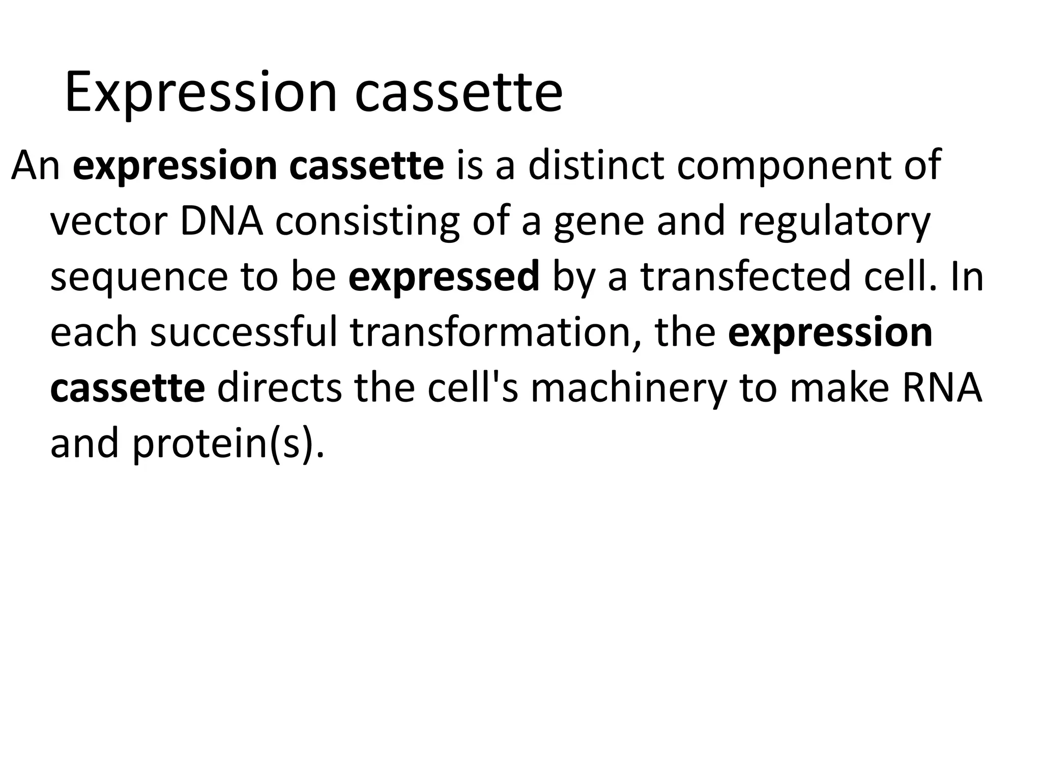 Promoters cassette and expression cassette | PPTX