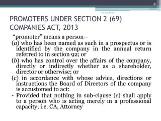 Promoters and preincorporation contracts | PPTX