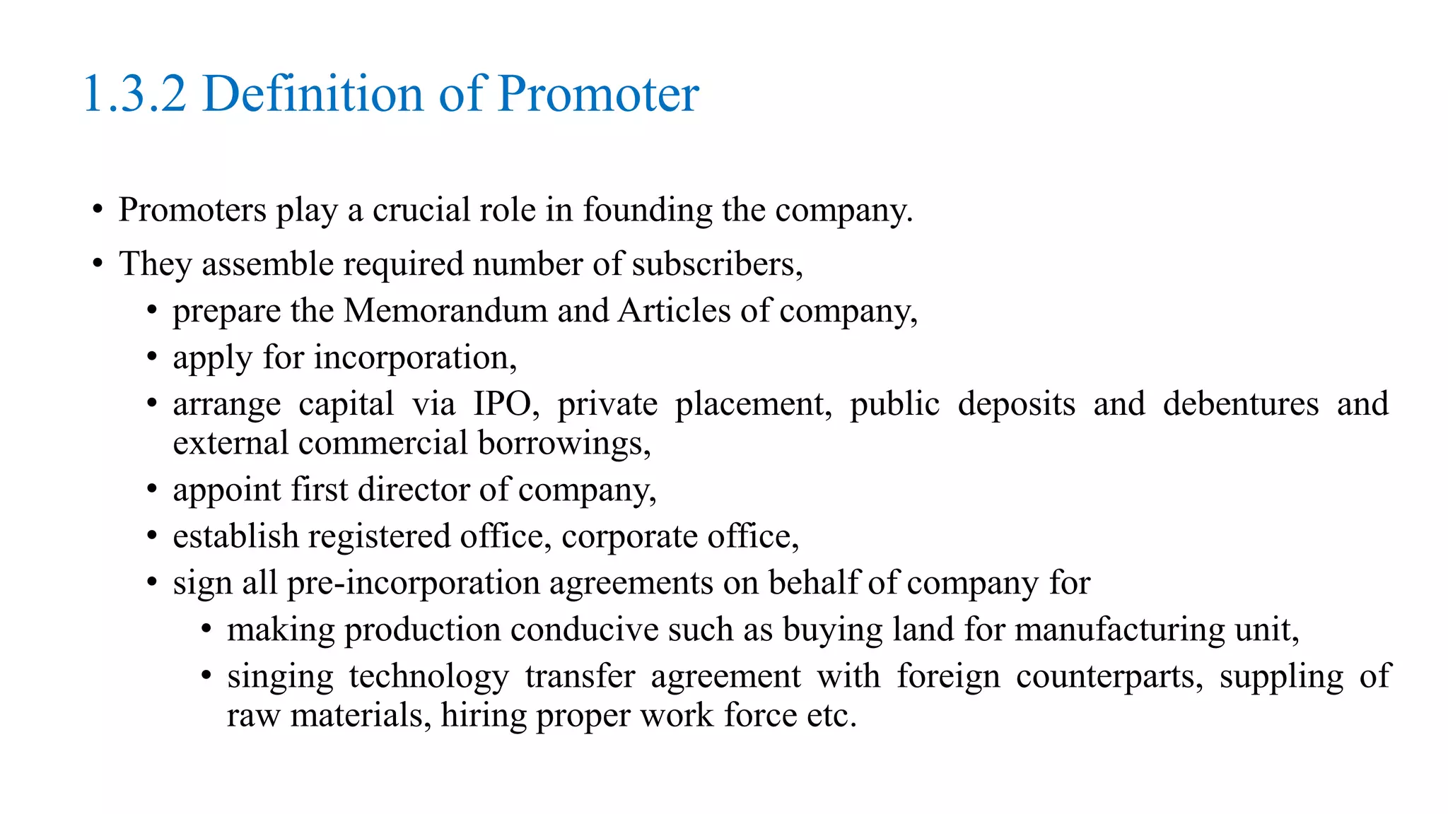 21032018-C4E-Promoters: Their Position, Powers, Duties And Liabilities ...