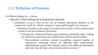 21032018-C4E-Promoters: Their Position, Powers, Duties And Liabilities ...