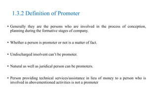 21032018-C4E-Promoters: Their Position, Powers, Duties And Liabilities ...