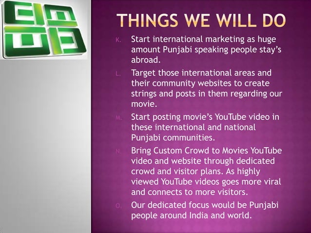 Promote your movie with extensive ideas | PPT