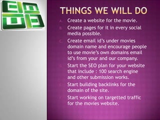 Promote your movie with extensive ideas | PPT