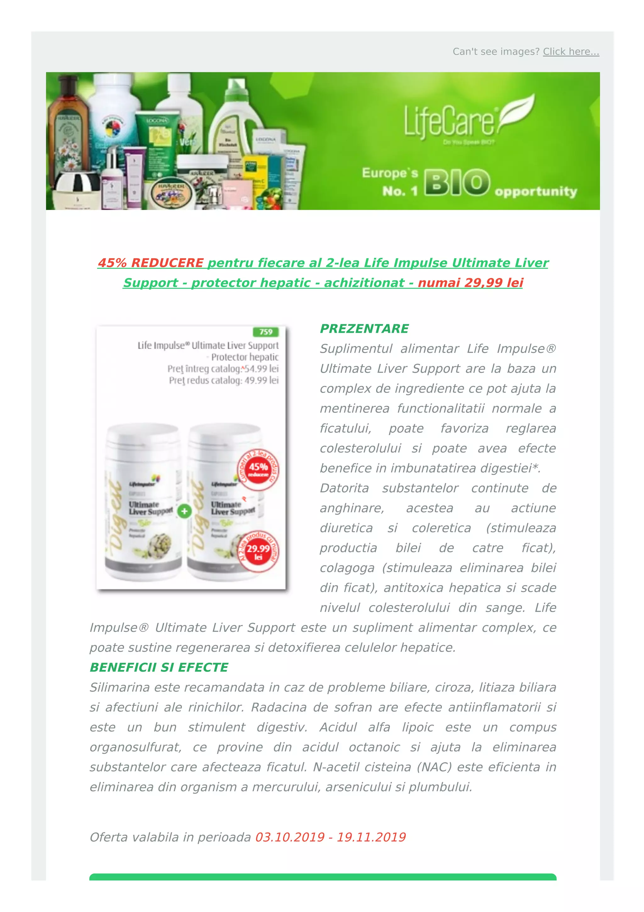 Promotie Life Impulse Ultimate Liver Support Protector Hepatic | PDF