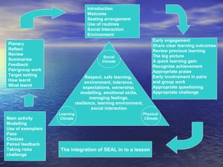 Promoting Seal In The Classroom Practical Suggestions | PPT