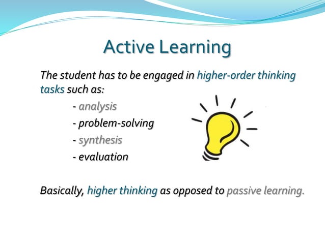 Promoting active learning in your teaching lecture | PPT