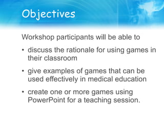 Promoting Active Learning Using Games | PPT