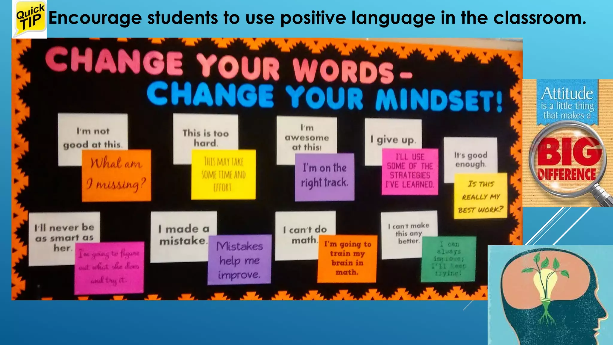 Promoting a growth mind set classroom ppt v2 (1) | ODP