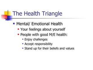 Promoting a healthy lifestyle chapter 1- lesson 2 | PPT