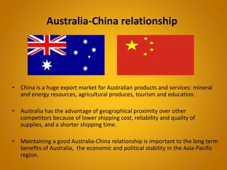 Promoting australia china relationship through geoparks | PPTX