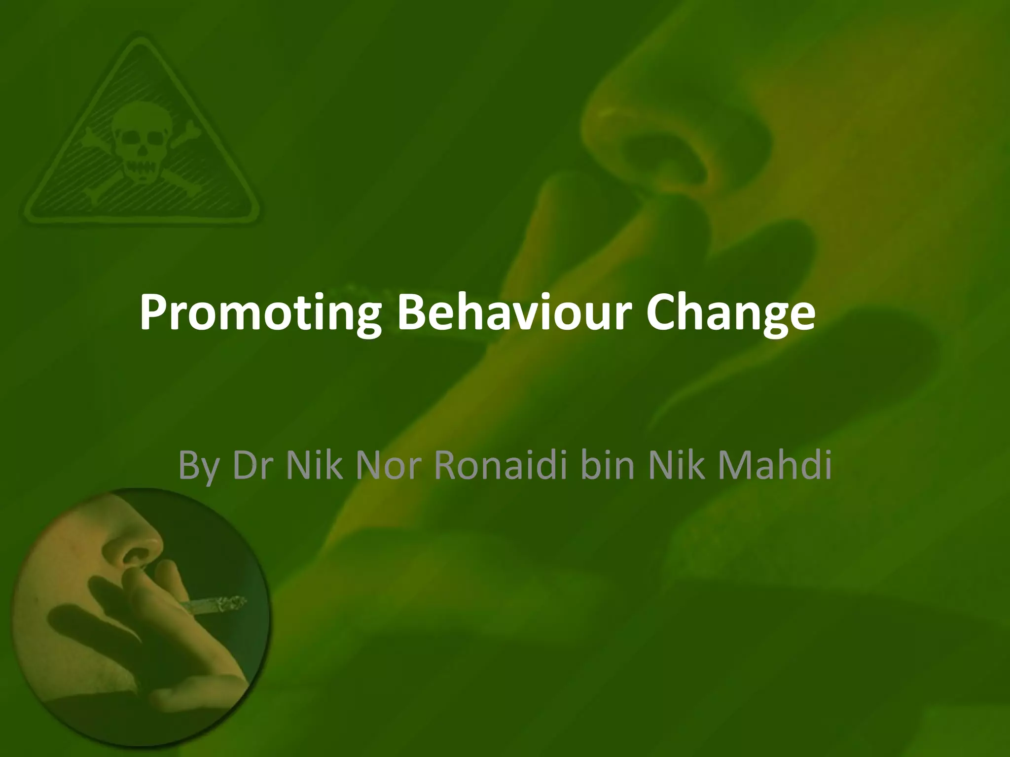 Promoting behaviour change | PPT