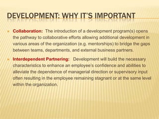 Promoting Employee Development | PPSX