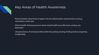 Promoting Health Awareness – Key to a Healthier Society | PPT