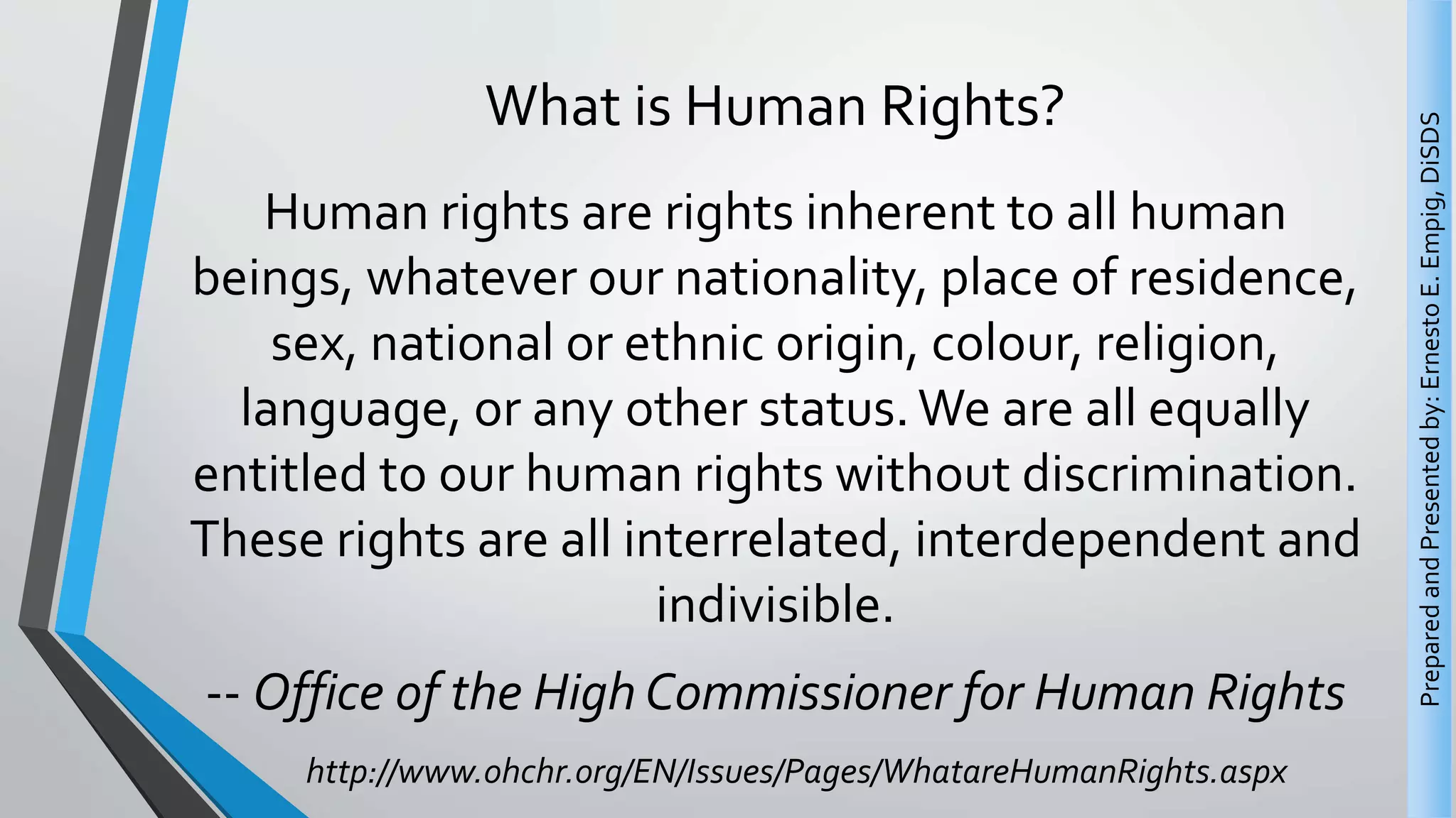 Promoting human rights and responsibilities | PPTX