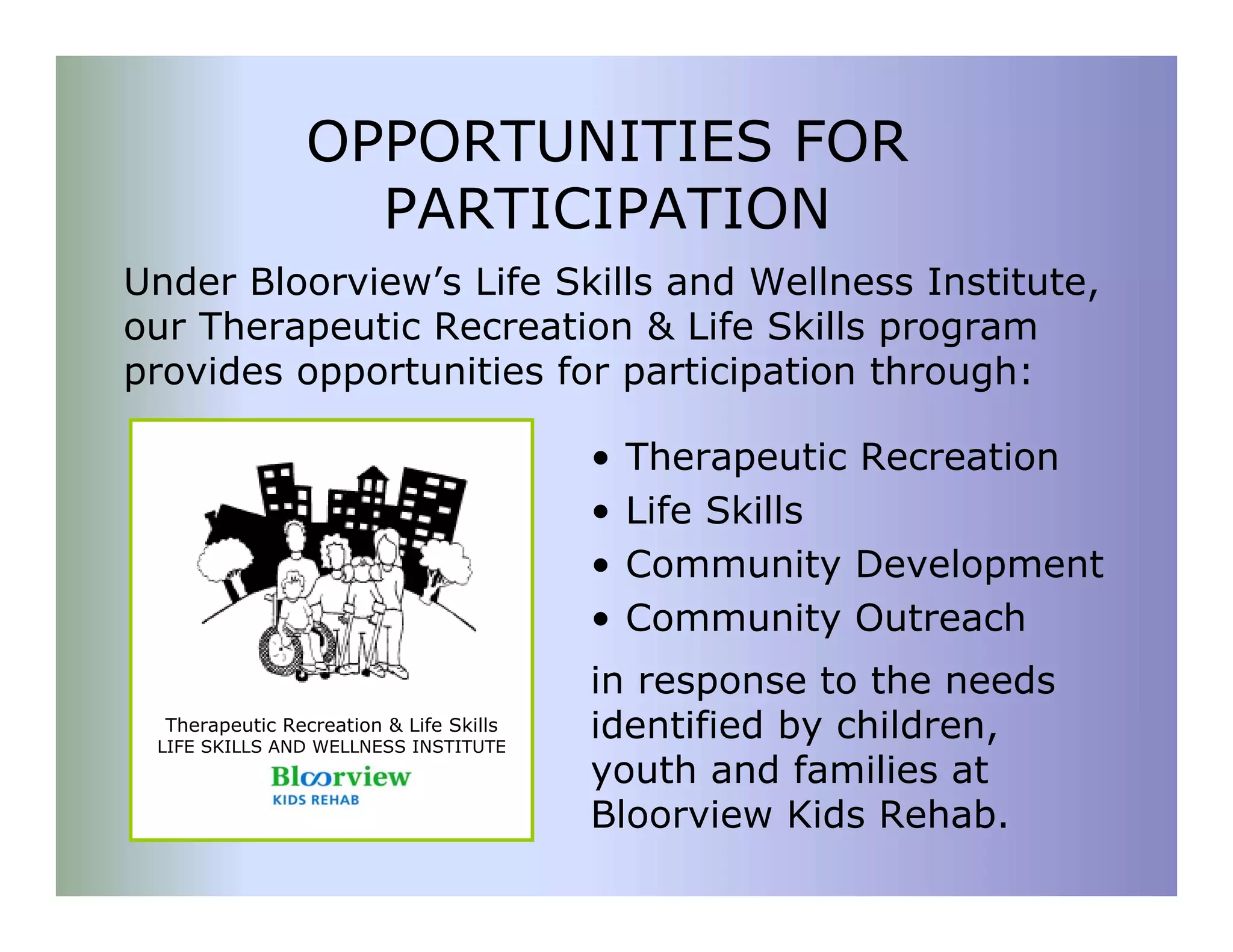 Promoting Inclusive Recreation for People with Disabilities | PDF