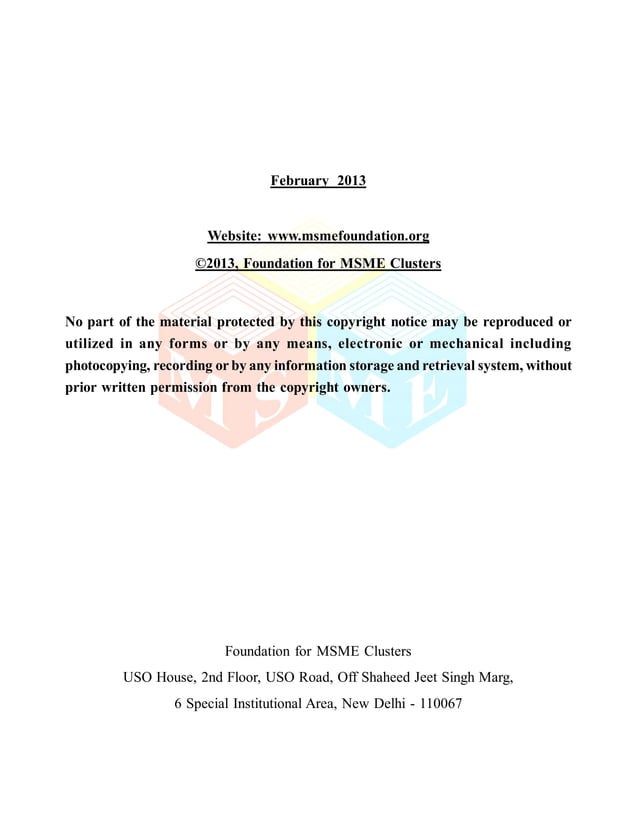 Promoting Innovation in Clusters - Foundation for MSME Clusters (FMC).pdf | Small and Medium ...