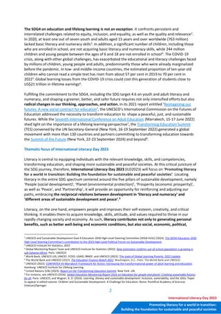 Promoting literacy for a world in transition - Building the foundation ...