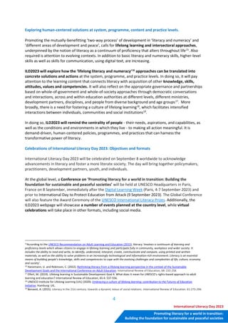 Promoting literacy for a world in transition - Building the foundation ...