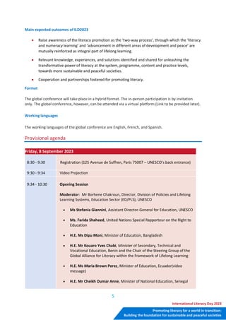 Promoting literacy for a world in transition - Building the foundation ...