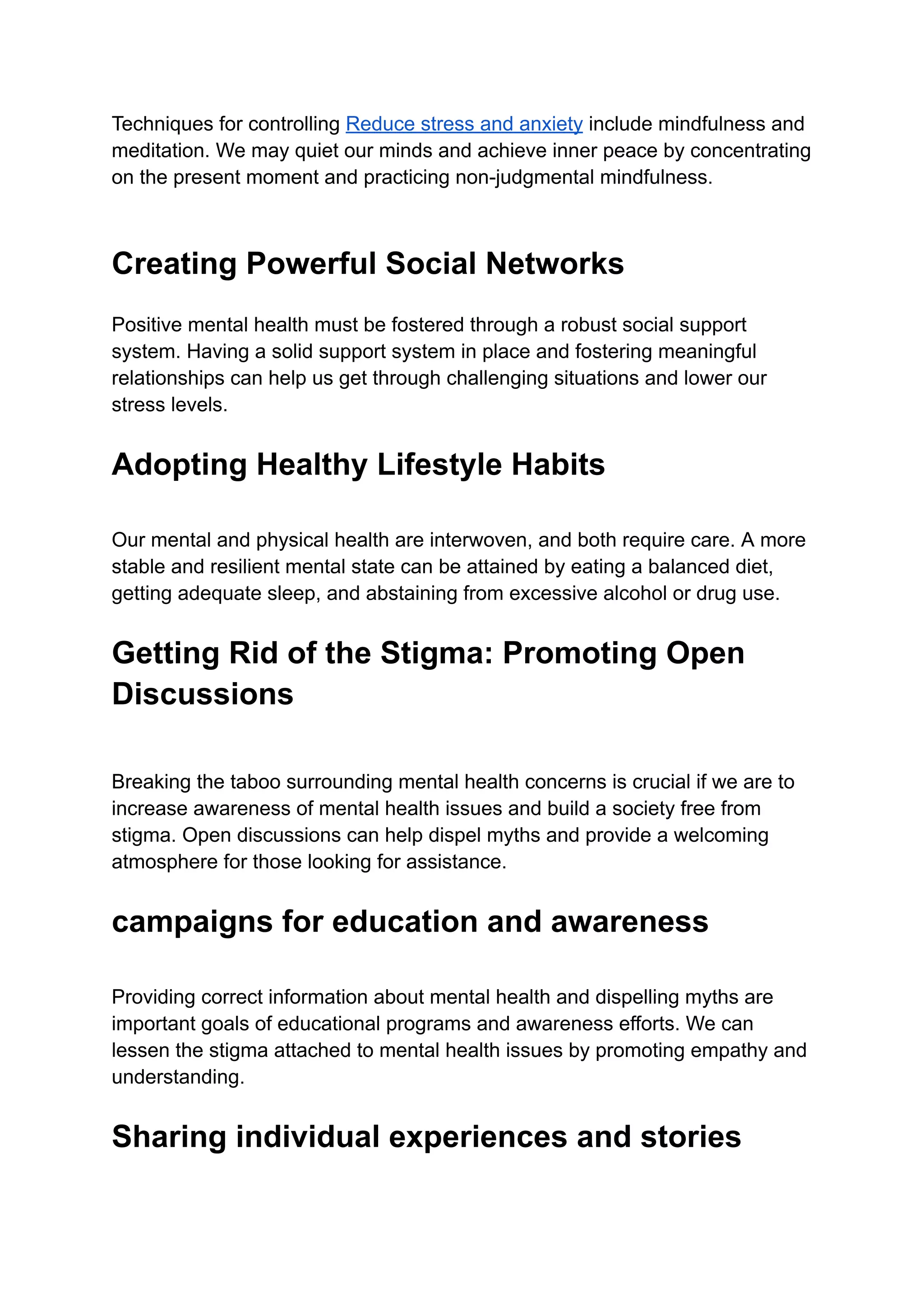 How can you improve your mental well-being? | PDF