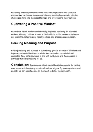 How can you improve your mental well-being? | PDF