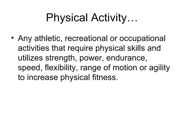 Promoting Physical Activity In School | PPT | Fitness and Exercise ...