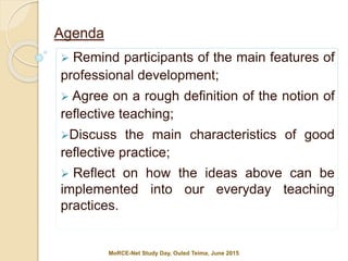 Promoting Professional Development Through Reflective Teaching | PPT