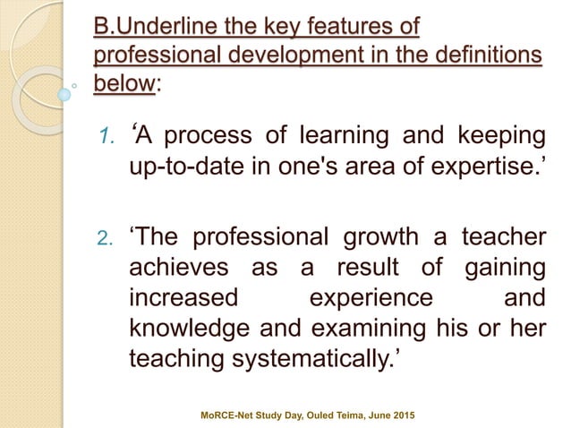 Promoting Professional Development Through Reflective Teaching | PPT