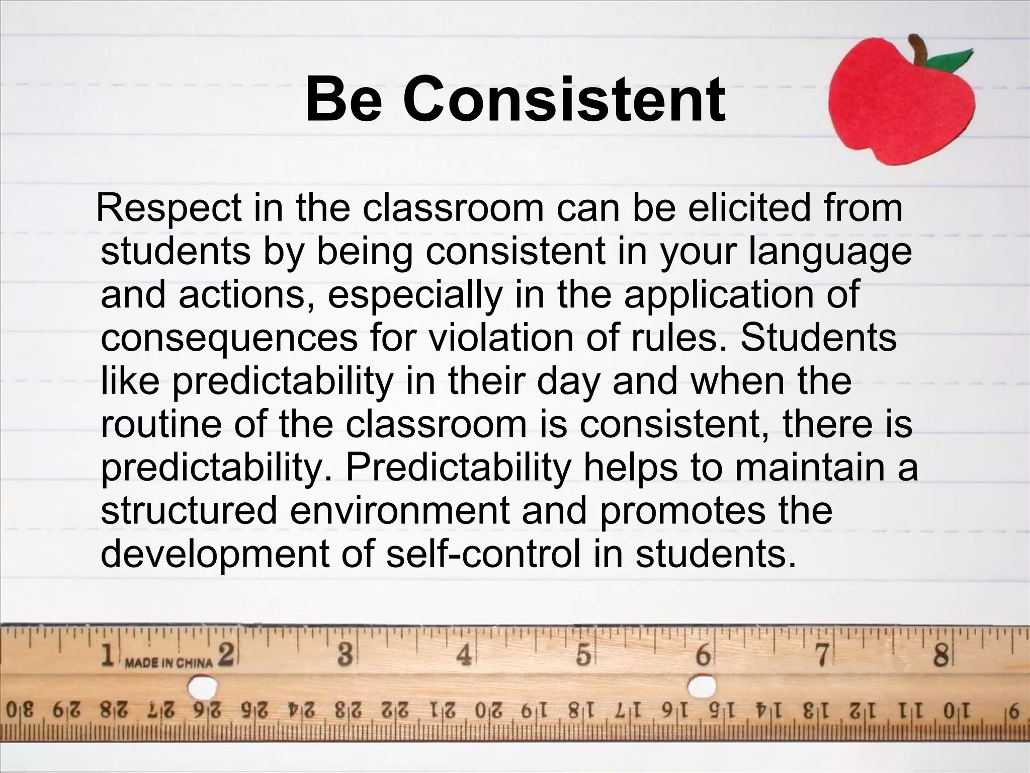 Promoting respect in the classroom | PPT