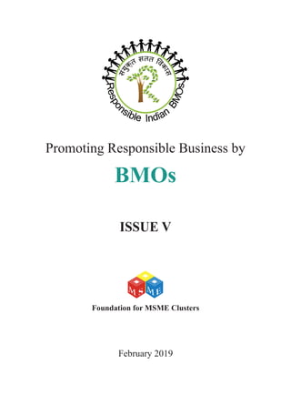 Promoting Responsible Business by BMOs Issue V - Foundation for MSME Clusters (FMC) | PDF | Non ...