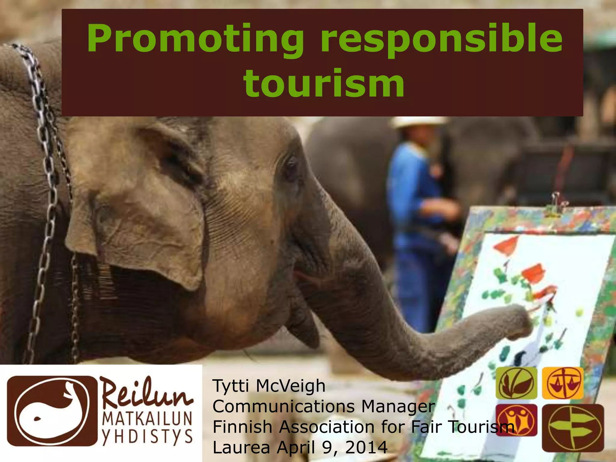 Promoting responsible tourism | PPT
