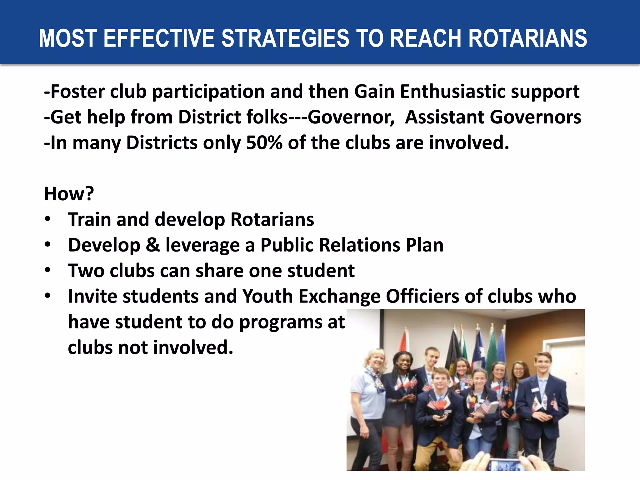 Promoting Rotary Youth Exchange | PPTX