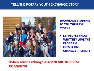 Promoting Rotary Youth Exchange | PPTX