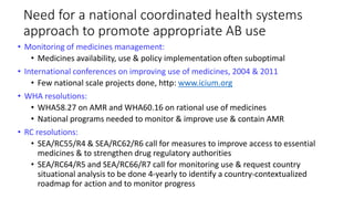 Promoting rational use of antibiotics in low and middle income ...