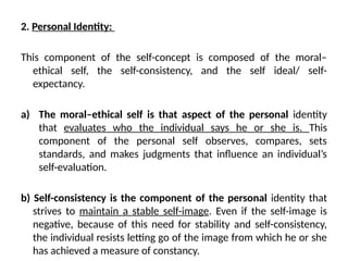 Promoting Self-Esteem: Development of self esteem, Boundaries | PPTX