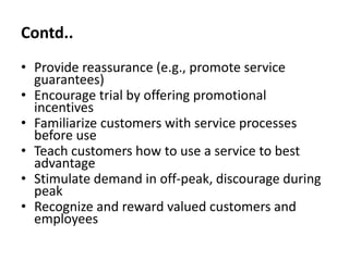 Promoting services and educating customers | PPTX