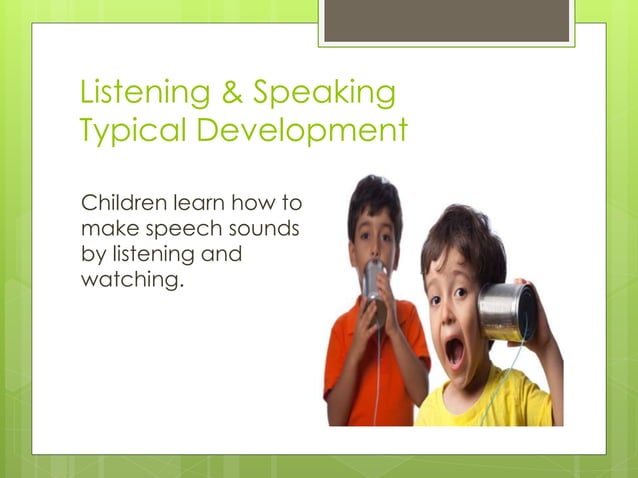 Promoting speech sounds | PPT