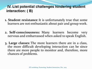 Promoting Student Interaction | PPTX