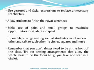 Promoting Student Interaction | PPTX