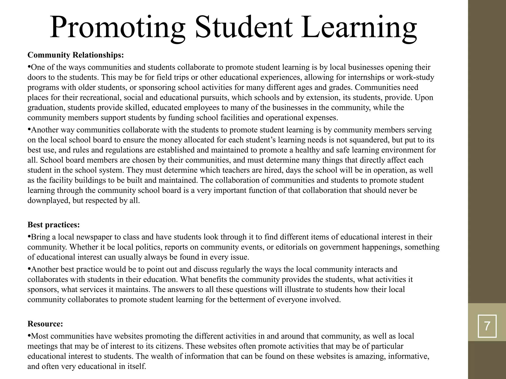 Promoting student learning team a | PPT