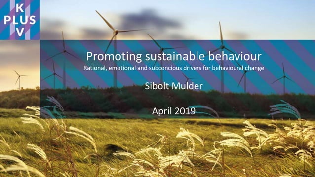 Promoting sustainable behaviour_april. Applying behavioural economics ...