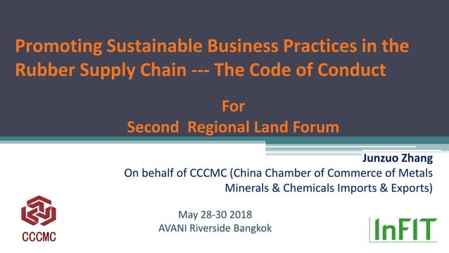 Promoting sustainable business practices in the rubber supply chain the ...