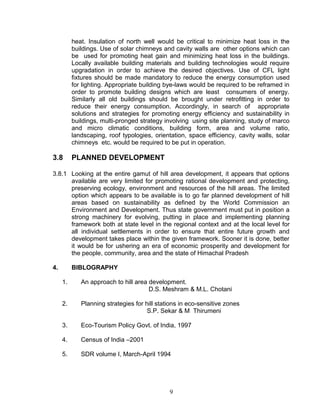 PROMOTING SUSTAINABLE DEVELOPMENT OF HILL AREAS-ISSUES AND OPTIONS | PDF