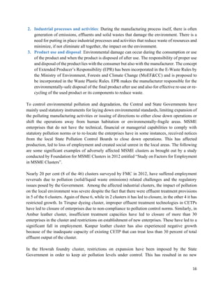 Promoting Sustainable Development of MSMEs - FMC | PDF